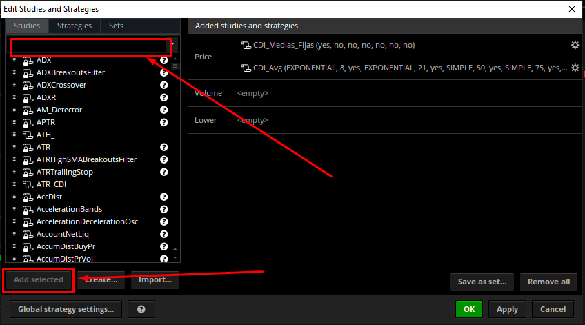 Configurar Scripts en TOS – El Club de Inversionistas